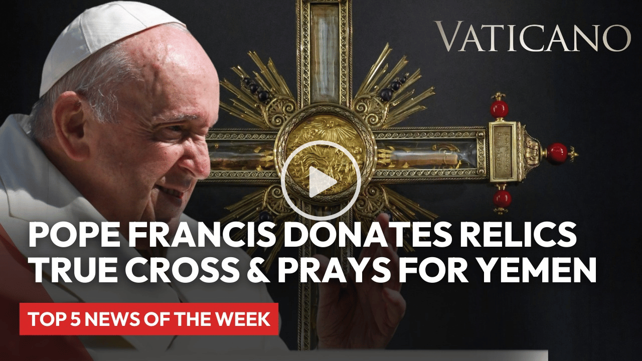 Vatican News: Pope Francis donates relics True Cross for Coronation ...