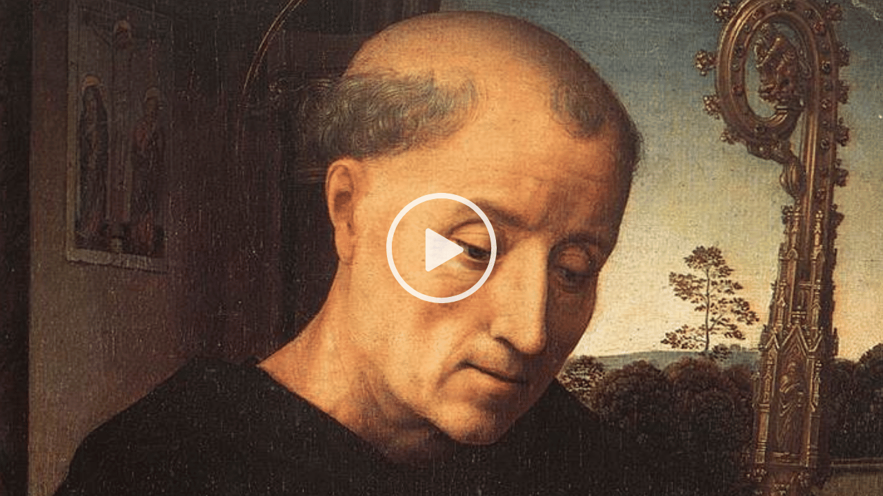 Saint Benedict of Nursia, the first Benedictine monastery of Subiaco ...