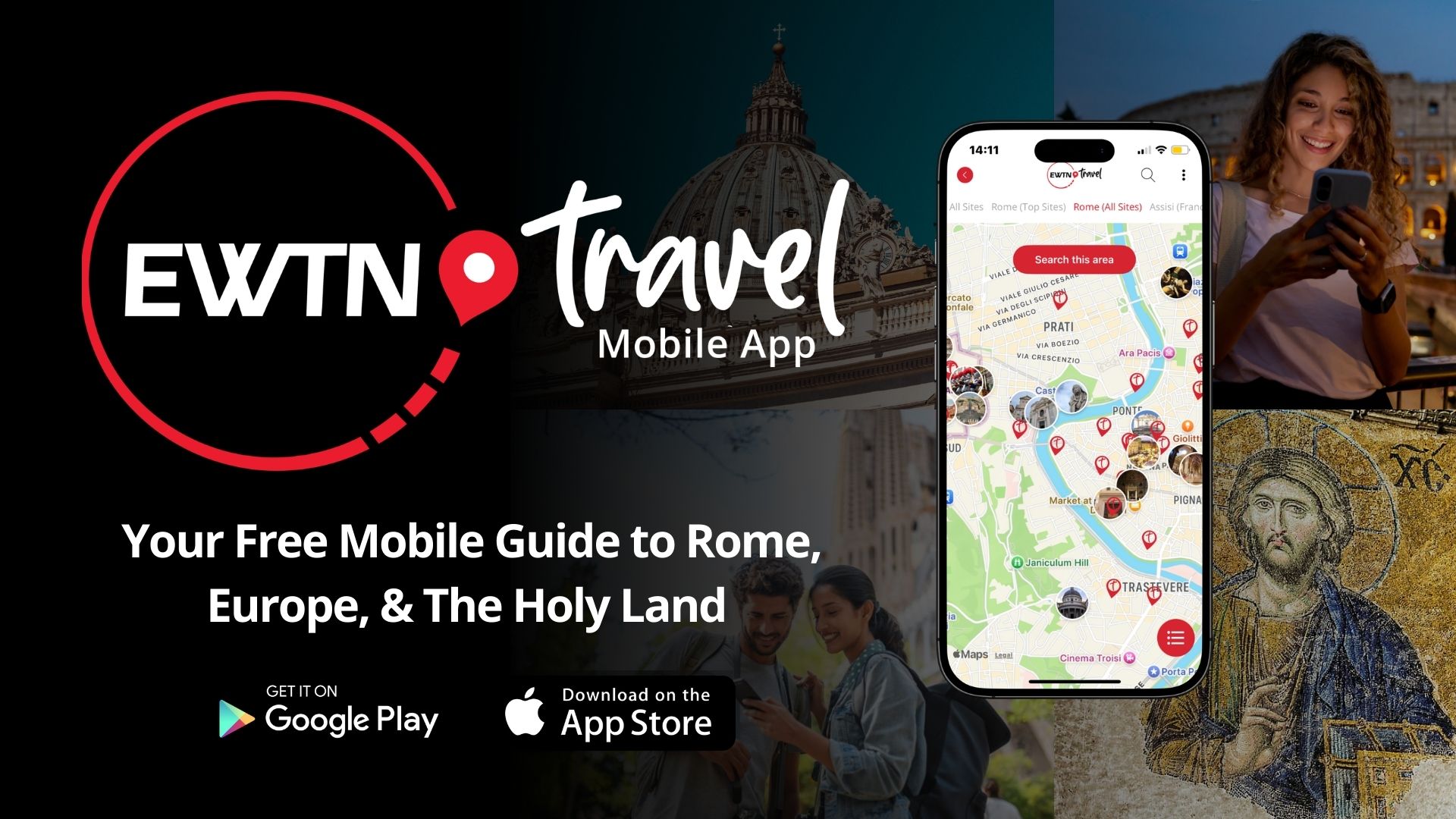 The EWTN Travel App - Your Mobile Guide to Rome & Beyond